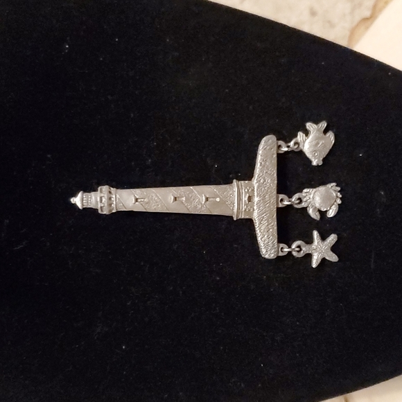 Spoontiques | Jewelry | Spoontiques Pewter Lighthouse Design Pin | Poshmark
